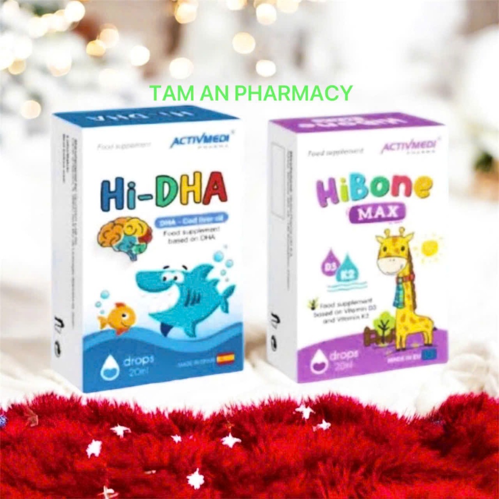 Combo Hi DHA Vitamin D3K2 Hi Bone Max, Bổ Sung DHA D3 Kẽm Cho Bé Ngăn Ngừa Còi Xương, Chậm Lớn ...