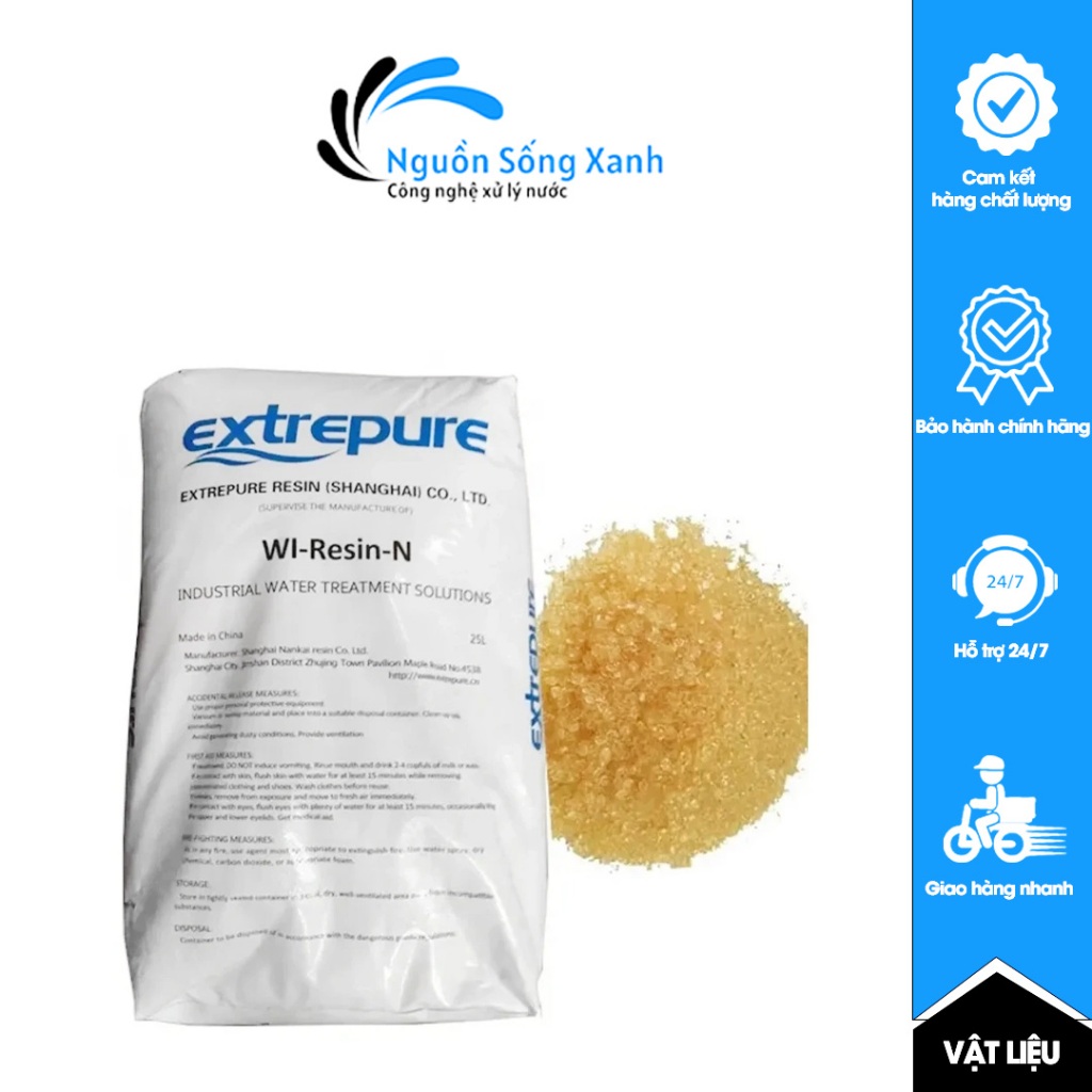 [Bao 25 Lít] Hạt Cation Extrepure - Trung Quốc Làm Mềm Nước Khử Vôi ...