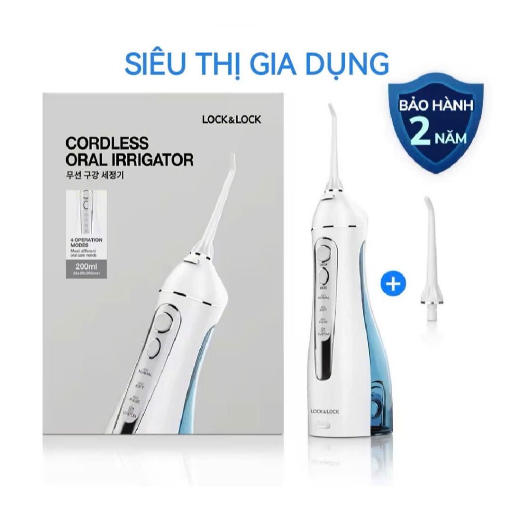 Máy tăm nước không dây LocknLock ENR156BLU 200ml/ ENR166GRY 300ml ...