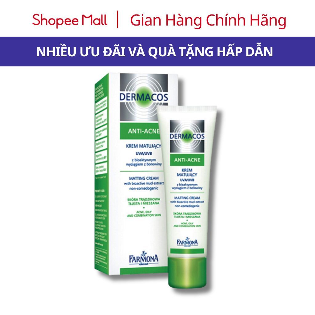 Dermacos Kem Dưỡng Ẩm Dermacos Giảm Bóng Nhờn Ngừa Mụn Farmona Dermacos ...