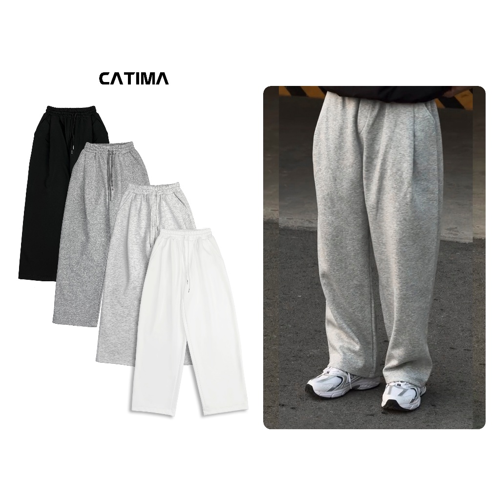 Quần Nỉ Xếp Li Ống Rộng CATIMA Relaxed Fit Felt Pants Unisex Nam Nữ ...