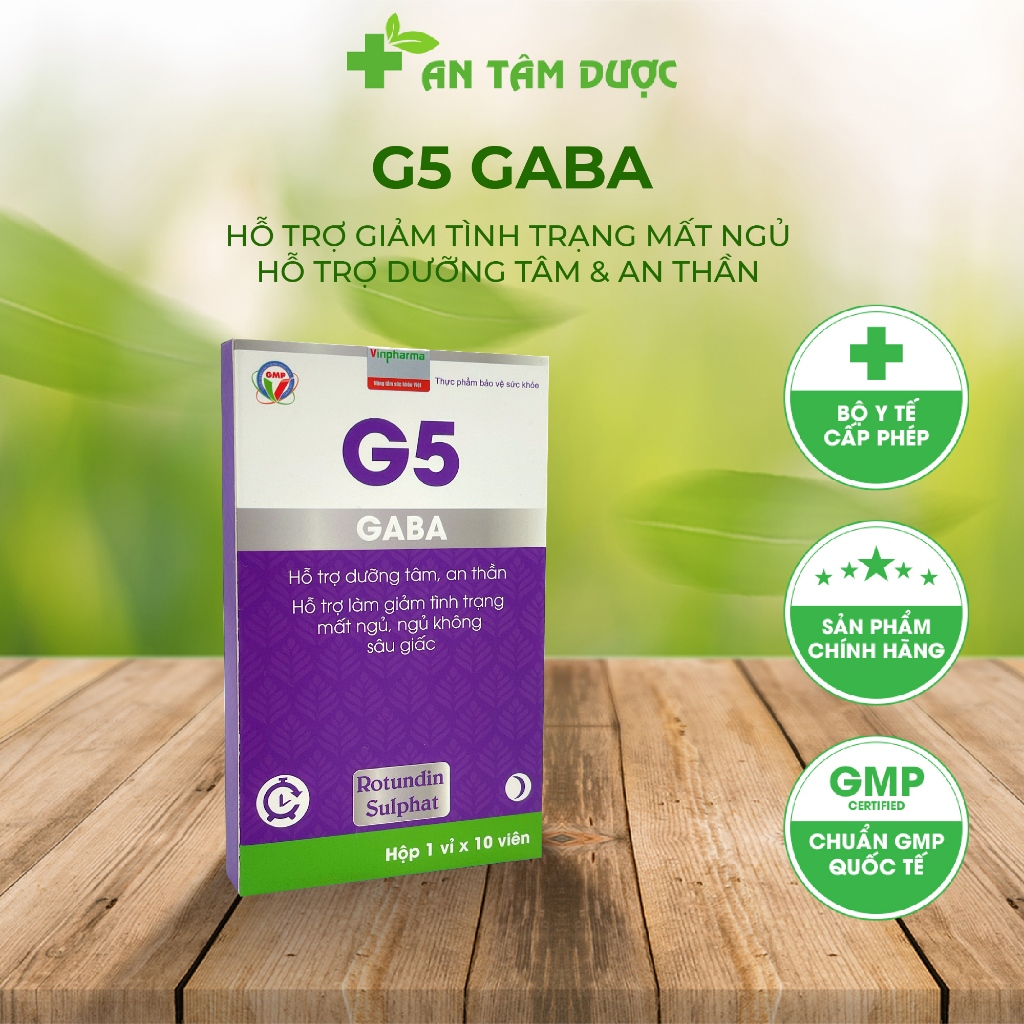 Viên Uống Hỗ Trợ Giảm Tình Trạng Mất Ngủ, Ngủ Không Sâu Giấc, Khó Đi Vào Giấc Ngủ G5 GABA HEALTH ...