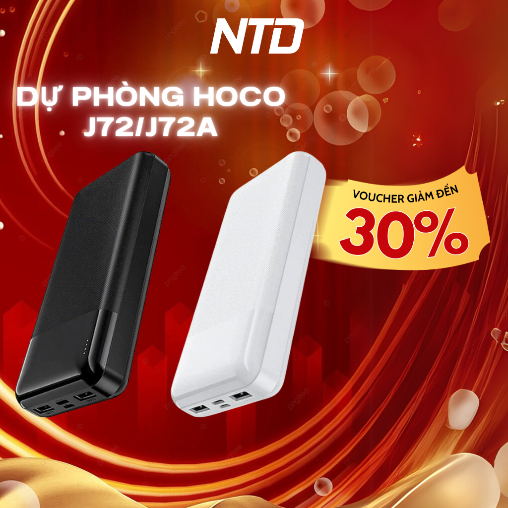 Pin Dự Phòng Hoco J72/J72A 10,000mAh/20,000mAh Chính Hãng, 2 Cổng USB ...