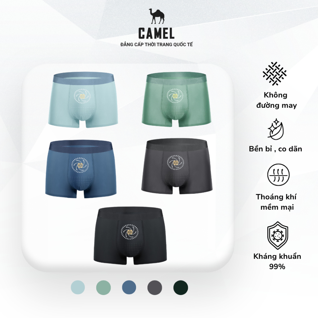 Quần lót Boxer nam CMU.IF1223-001 Thun lạnh cao cấp thoáng mát, kháng ...
