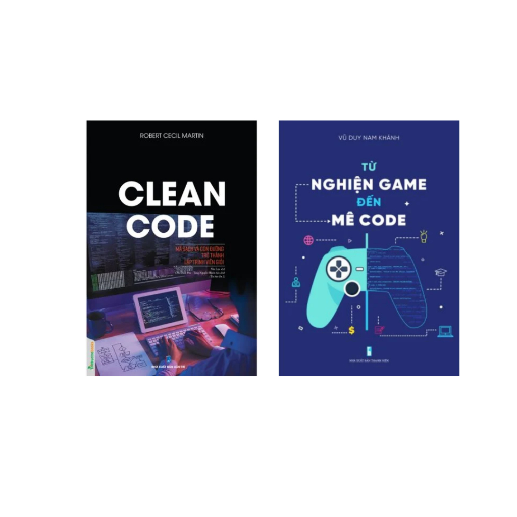 Combo sách: Clean code + từ nghiện game đến mê code | Shopee Việt Nam
