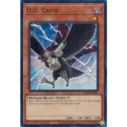 [ Bài Yugioh Chính Hãng ] D.D. Crow - RA02-EN002 - Ultra Rare 1st ...