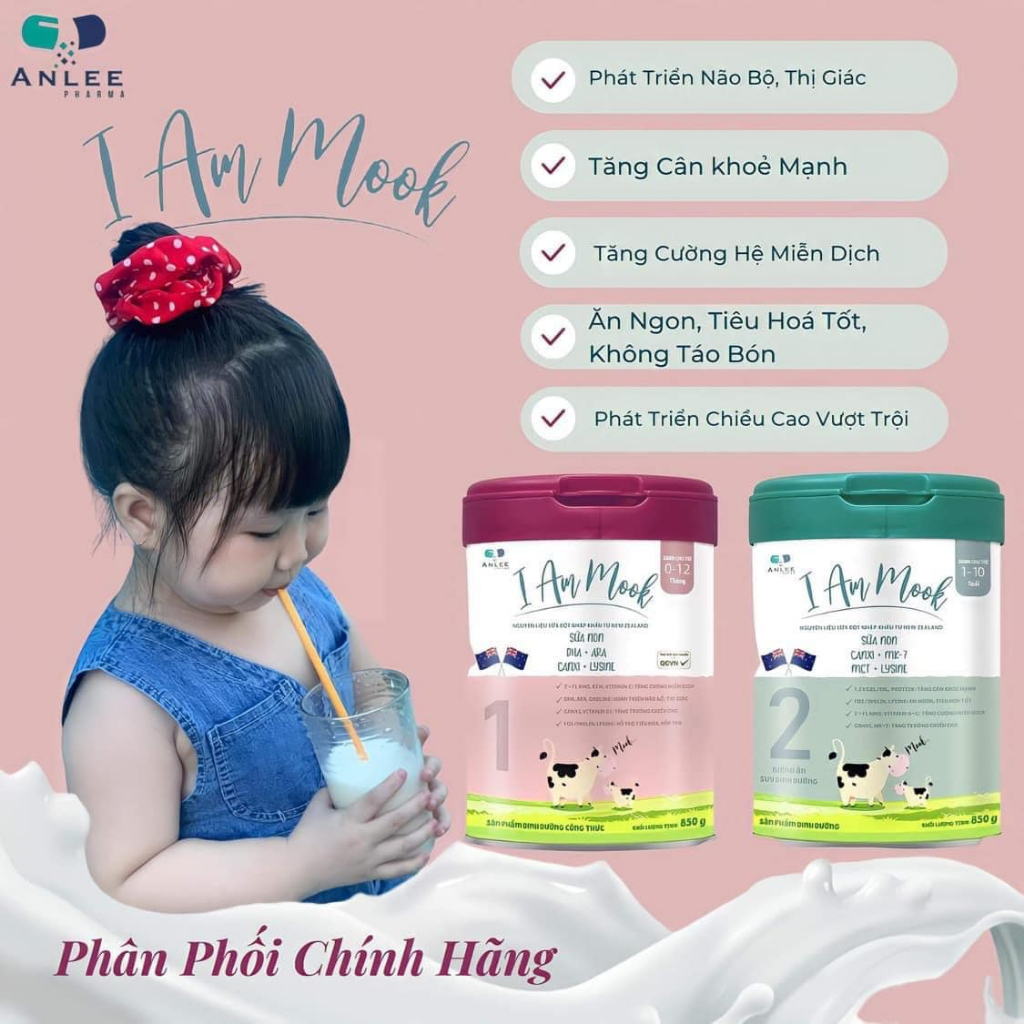 [GIẢM 35% ] Sữa I Am Mook 900gr hỗ trợ cho bé biếng ăn, suy dinh dưỡng từ sơ sinh đến 10 tuổi ...