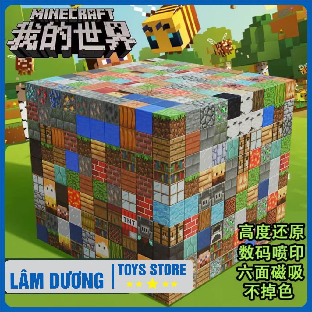 Đồ Chơi Khối Nam Châm Từ Tính Minecraft 🚀FREESHIP🚀 Block Minecraft Nam ...