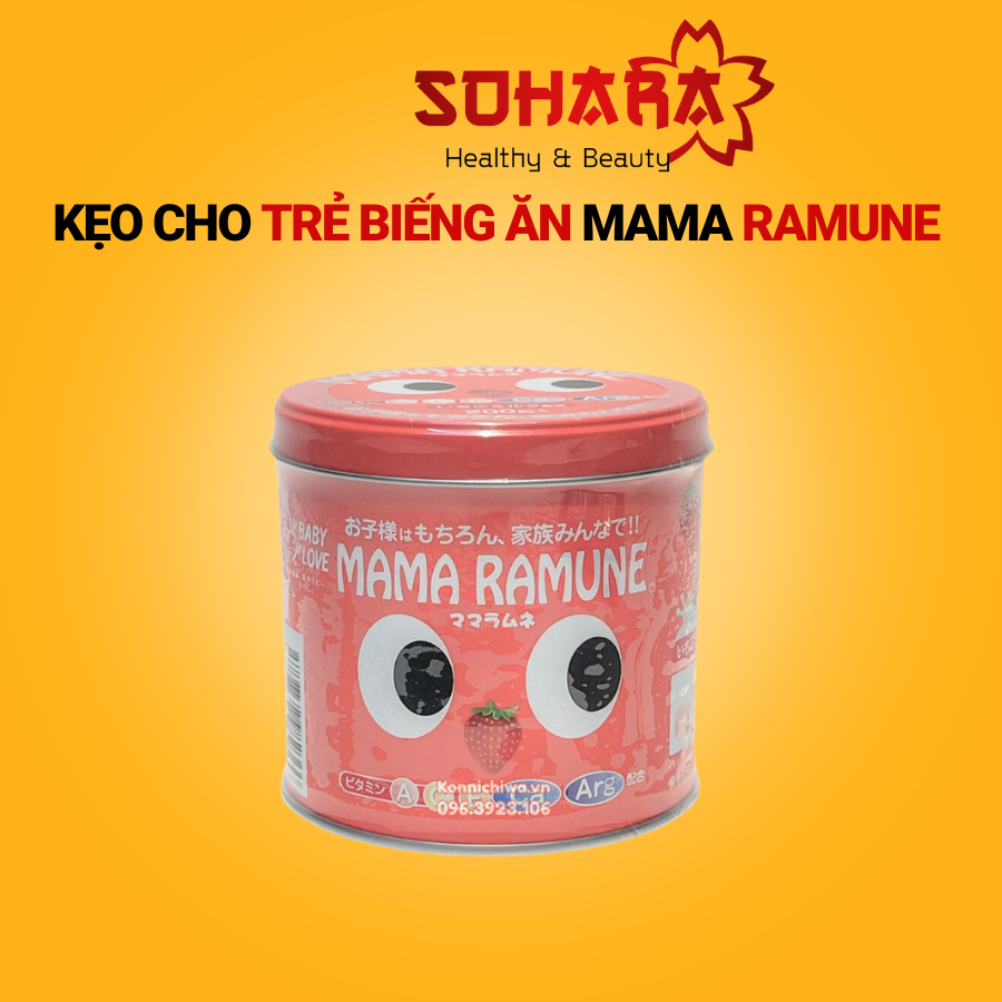 Kẹo cho trẻ biếng ăn Mama Ramune Nhật Bản hộp 200 viên | Shopee Việt Nam