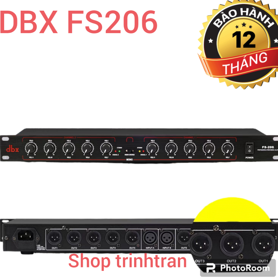 Chính hãng. DBX FS-206 Bộ chia tín hiệu âm thanh chuyên nghiệp 2 cổng ...