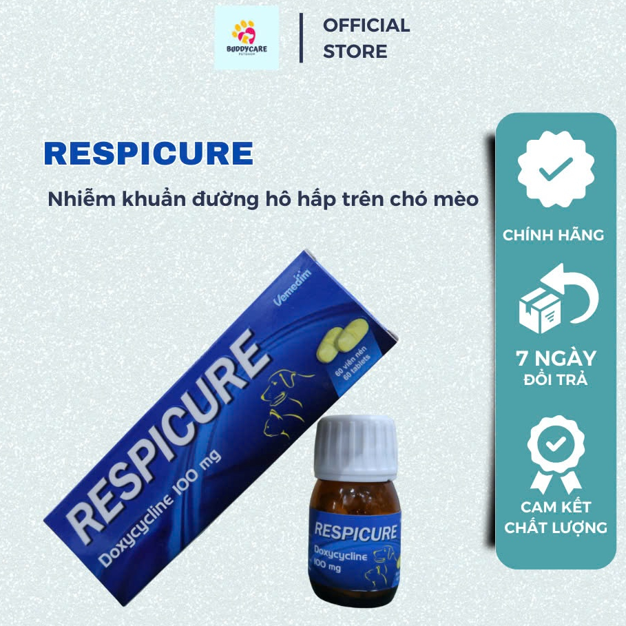 RESPICURE VEMEDIM ( 1 Hộp /60 viên ) - Giải Quyết Nhiễm Khuẩn Đường Hô ...