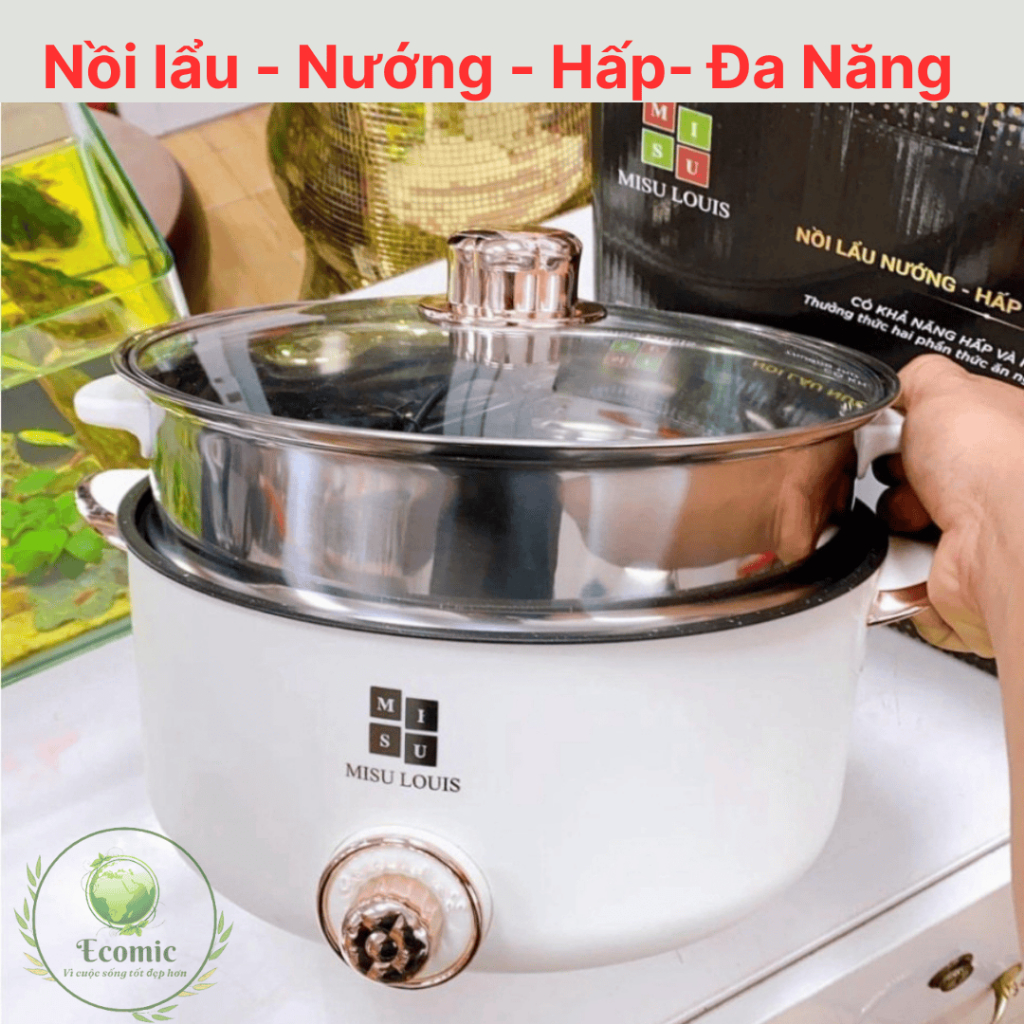 Nồi lẩu điện đa năng , nồi hấp , nồi lẩu điện , nồi lẩu nướng hấp đa ...