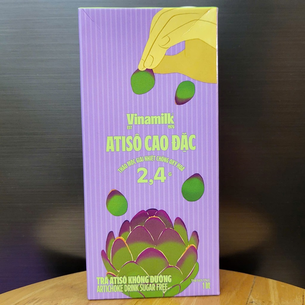 VFRESH - KHÔNG ĐƯỜNG Hộp 1L - TRÀ ATISO (từ Atiso cao đặc) VINAMILK ...