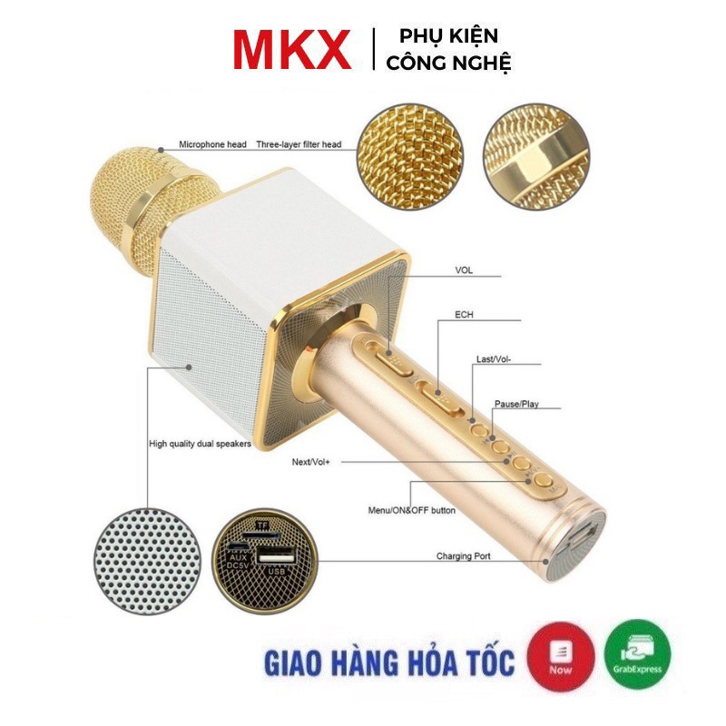 Micro Hát Karaoke Bluetooth Sd08 Phiên Bản Thần Tượng, Kèm Loa Cao Cấp, Chất Lượng Âm Thanh ...