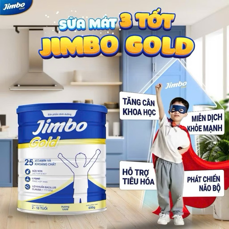 [XẢ GẤP] SỮA TĂNG CÂN JIMBO GOLD 650GR | Shopee Việt Nam