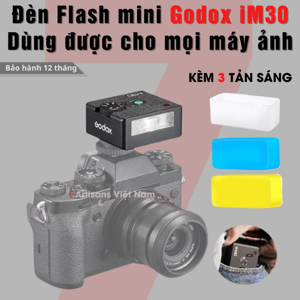 Đèn Flash Godox iM30 nhỏ gọn dùng cho mọi máy ảnh - Thiết kế đẹp mắt ...