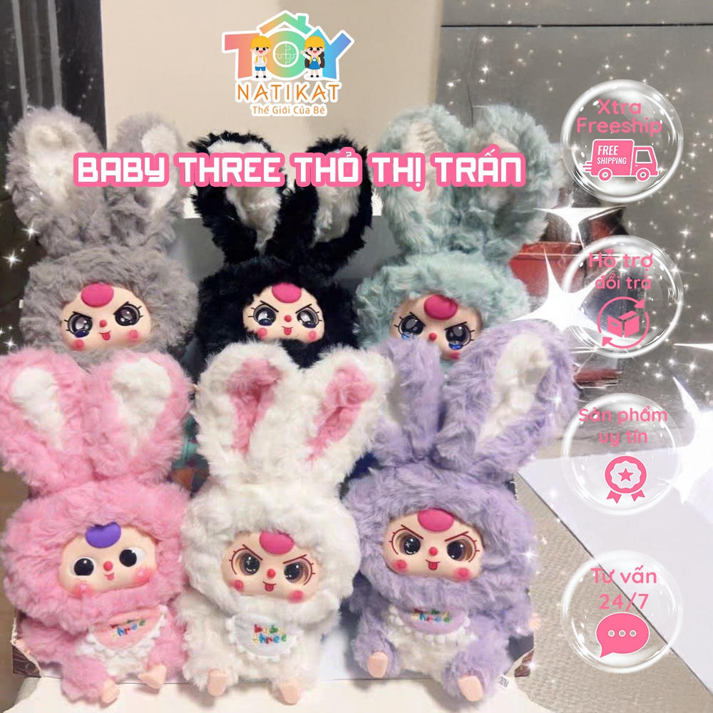 [Chính hãng] Blind box Baby three Thỏ thị trấn new series 2025 hộp mù ...