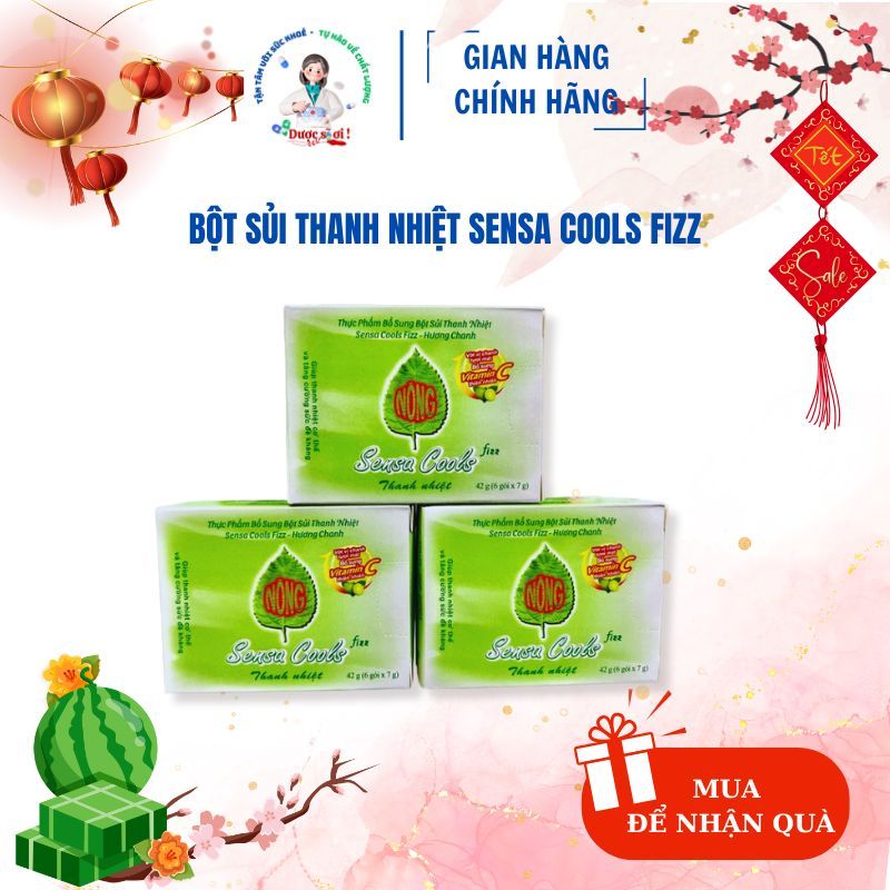 Bột sủi thanh nhiệt Sensa cools fizz - Thanh nhiệt cơ thể và tăng cường ...