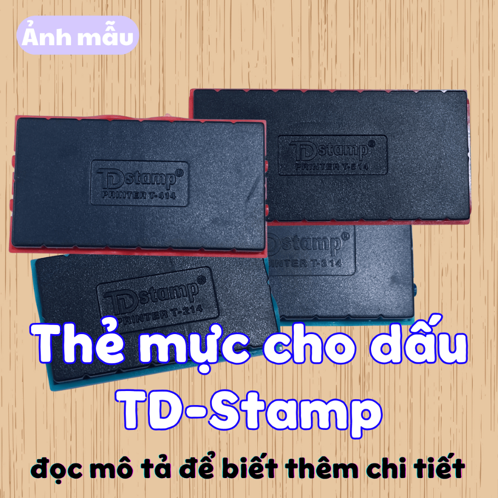 Thẻ mực cho con dấu TD-Stamp các loại | Shopee Việt Nam