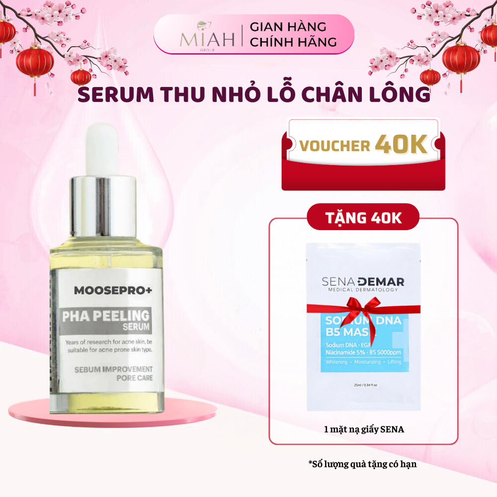 Serum thu nhỏ lỗ chân lông tái tạo làn da MOOSE+ | Shopee Việt Nam