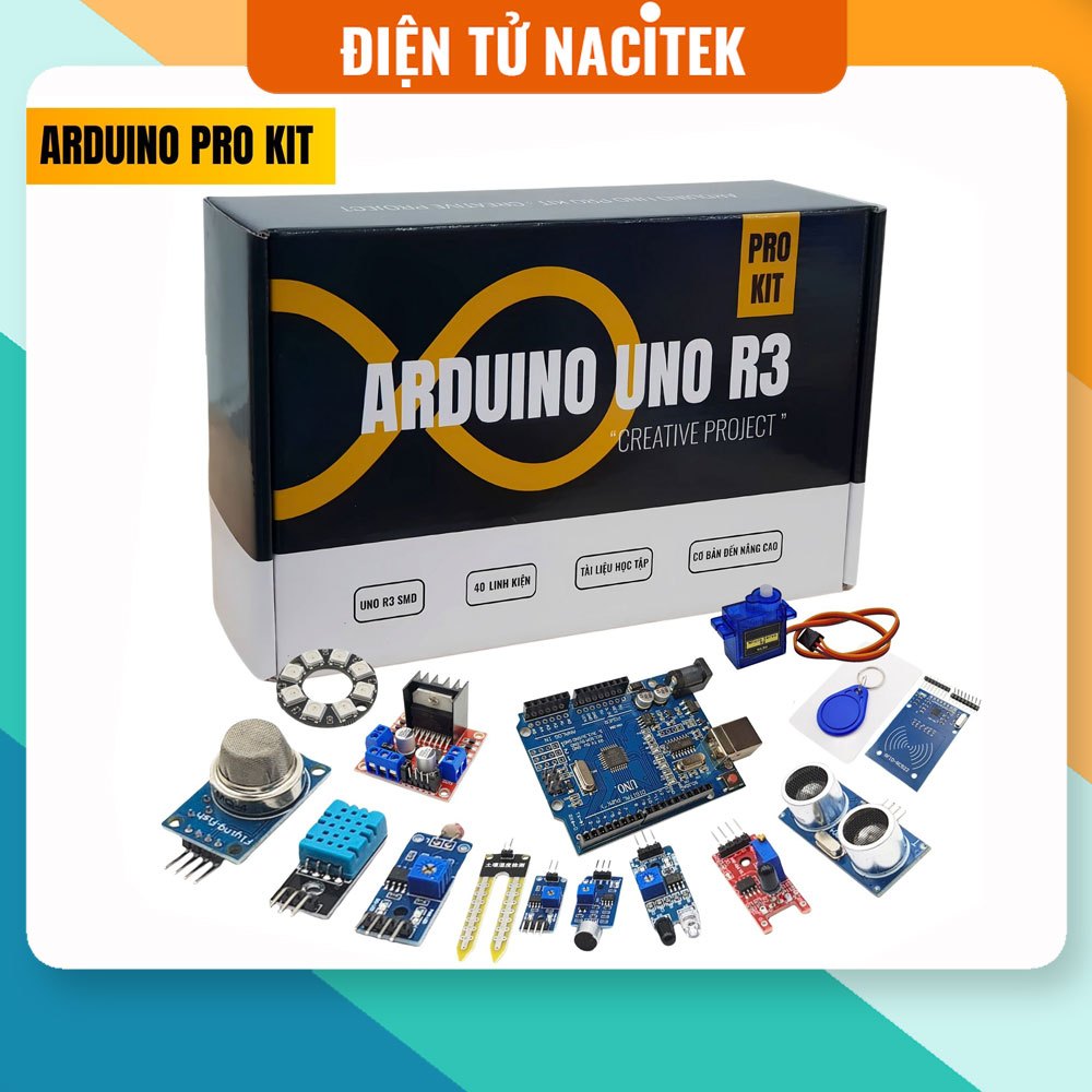 [NSHOP] Bộ KIT học lập trình Arduino UNO R3 PRO KIT | Shopee Việt Nam