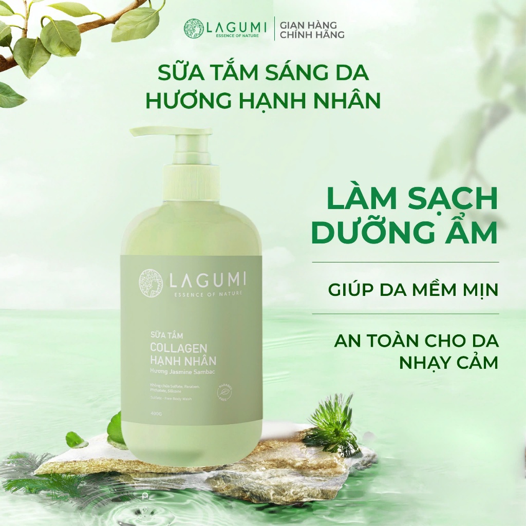 Sữa Tắm Lagumi Collagen Hạnh nhân 400g | Shopee Việt Nam