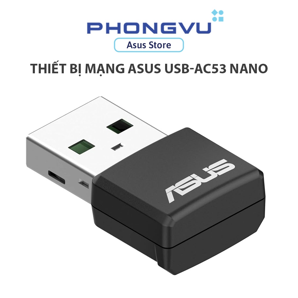 SB thu sóng Wifi Asus USB-AC53 Nano - Bảo hành 36 tháng | Shopee Việt Nam
