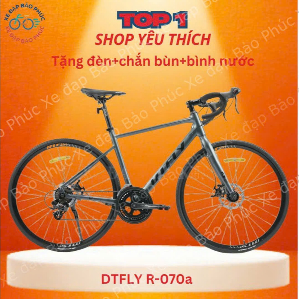 Xe Đạp Đua DTFLY R-070A (Tặngđèn+chắnbùn+bìnhnước+giáđỡnước+lụcgiác) R ...