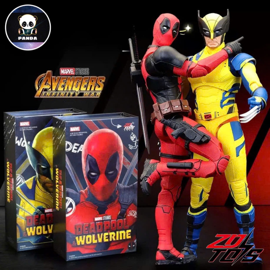 Mô Hình Deadpool And Wolverine ZD Toys 1:10 Marvel Có Khớp Action Figure | Shopee Việt Nam