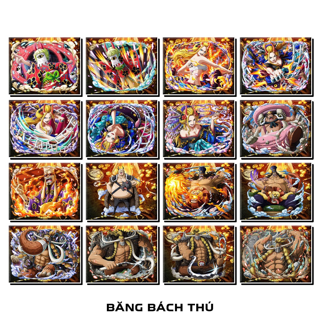 [Độc Quyền Phản Quang 7 Màu] - Phần 1 - Thẻ Bài One Piece - Băng Kaido ...