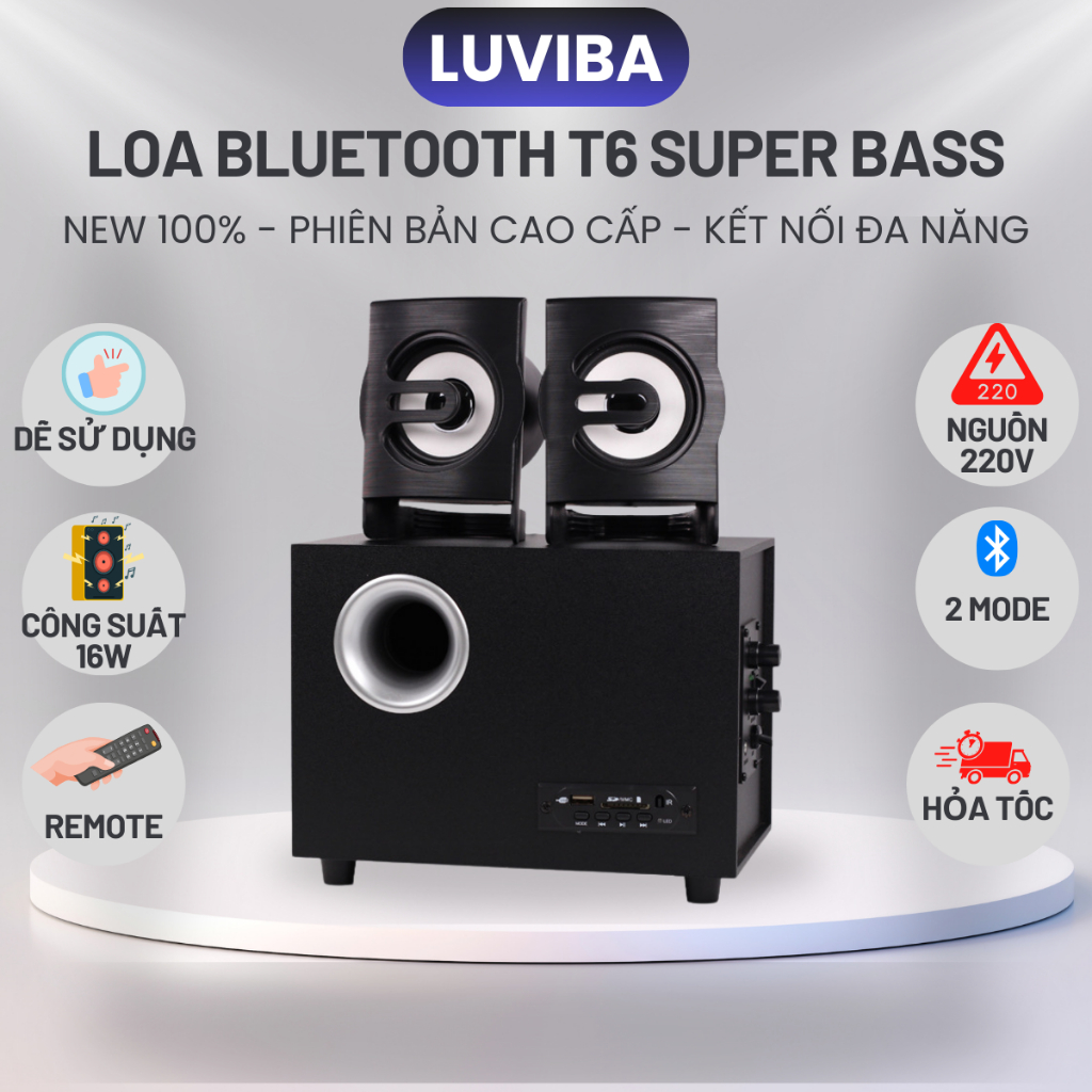 Loa bluetooth vi tính mini bass mạnh, loa máy tính pc laptop điện thoại ...