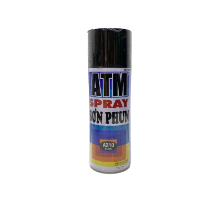 Sơn xịt ATM Spray Màu Đen Bóng A210 | Shopee Việt Nam