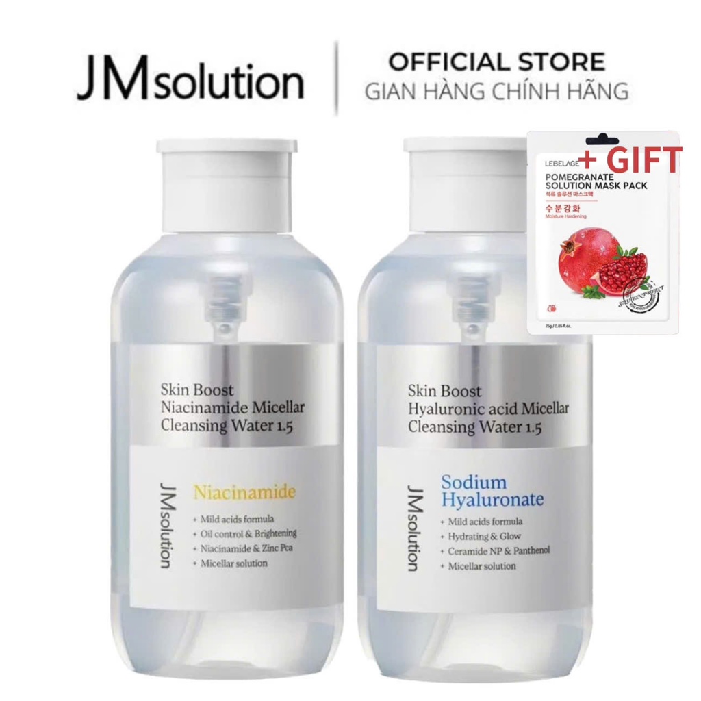 [[ JM SOLUTION ]] 4 Loại // Nước Tẩy Trang Chuyên Sâu Skin Boost ...