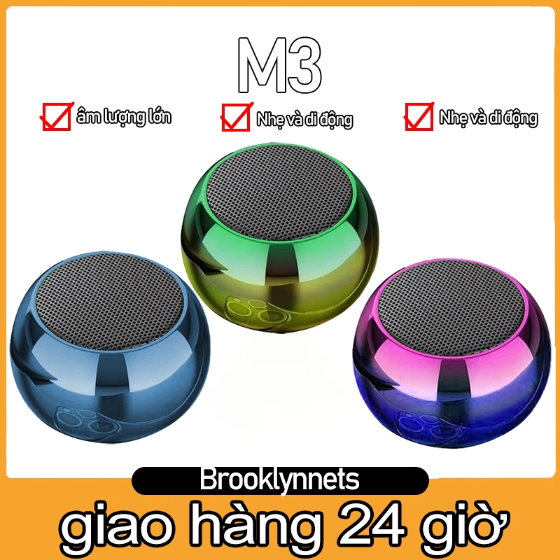 Loa Bluetooth M3 mini không dây, kết nối Bluetooth 5.0, chống rơi, dung ...