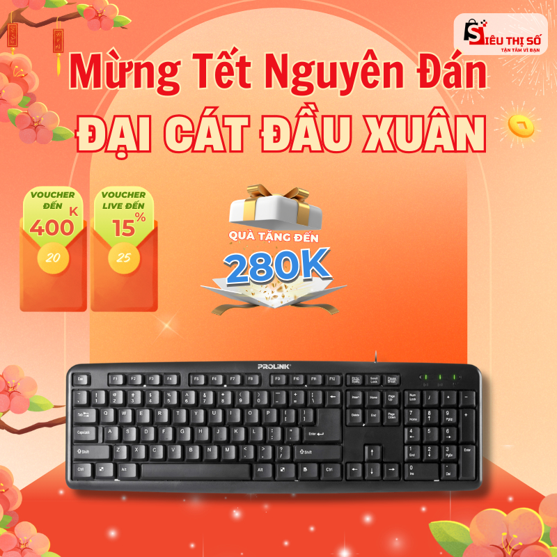 Bàn phím có dây Prolink PKCS-1005 - Siêu Thị Số | Shopee Việt Nam