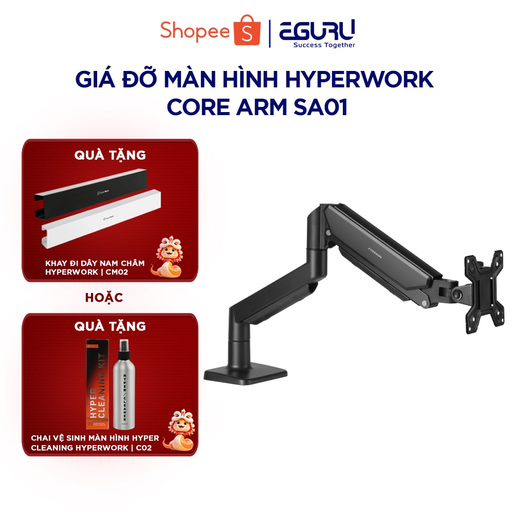 Giá đỡ màn hình Hyperwork Core Arm SA01 - Phù hợp màn 22 - 34" - Tải ...