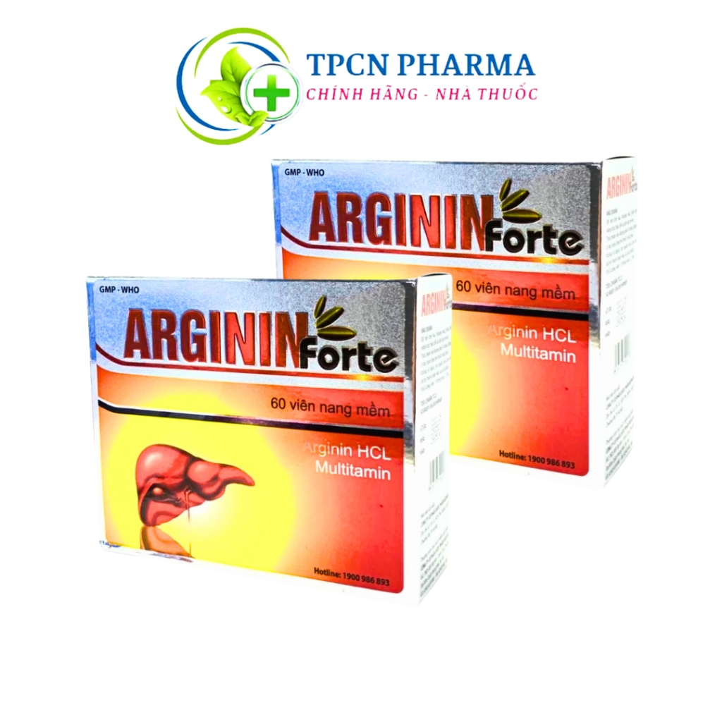 Viên uống ARGININ FORTE giúp tăng cường chức năng gan, hạ men gan, mát ...