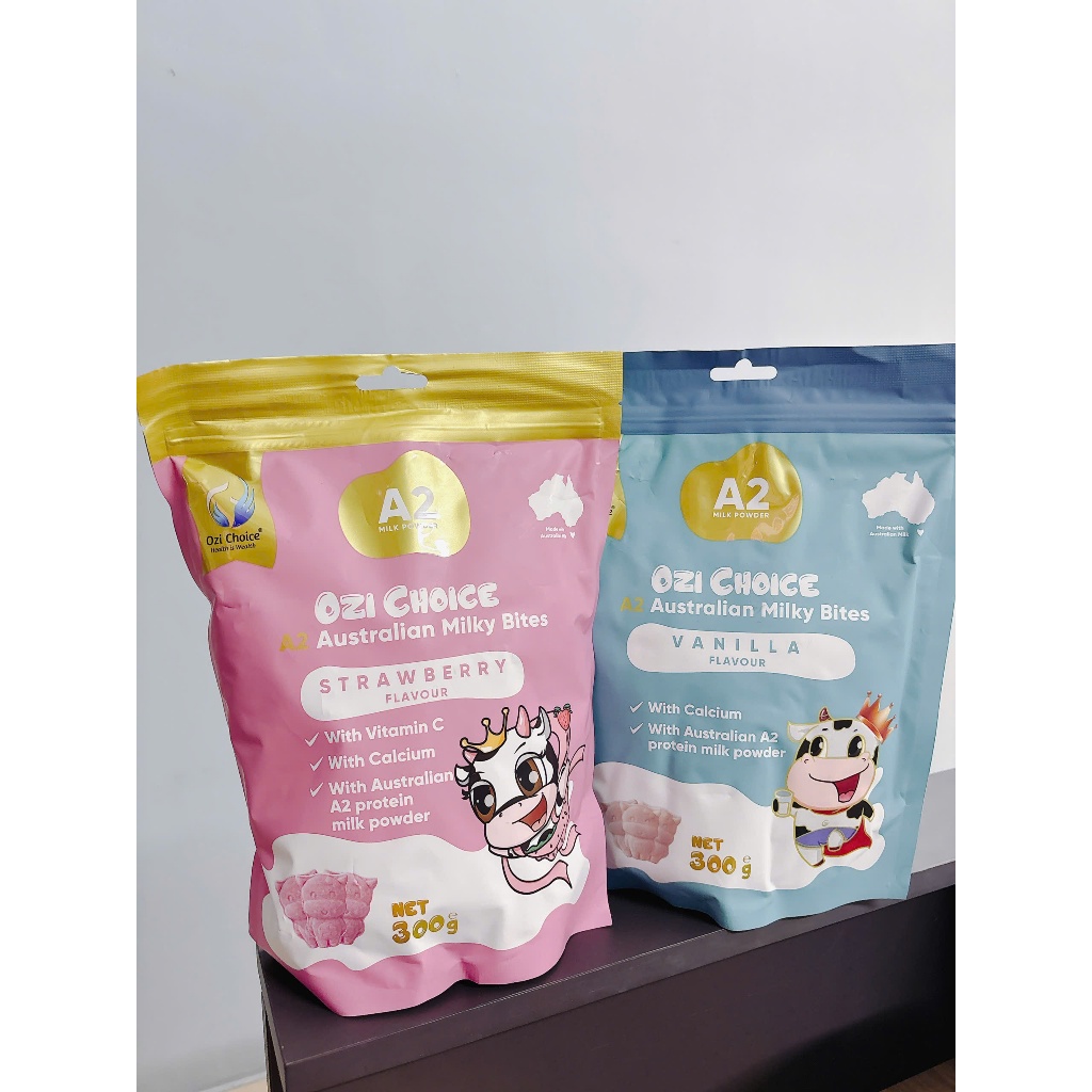 Kẹo Sữa Canxi Vị Vani/Dâu Cho Bé A2 Ozi Choice A2 Australian Milky ...