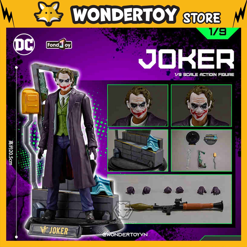 Mô Hình Chính Hãng Fondjoy Toys DC Joker Batman: The Dark Knight 1/9 ...