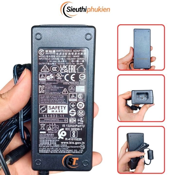 Dây nguồn màn hình HP 23VX 25VX 27VX 19v 2.1a - bảo hành 1 năm, nguồn ...