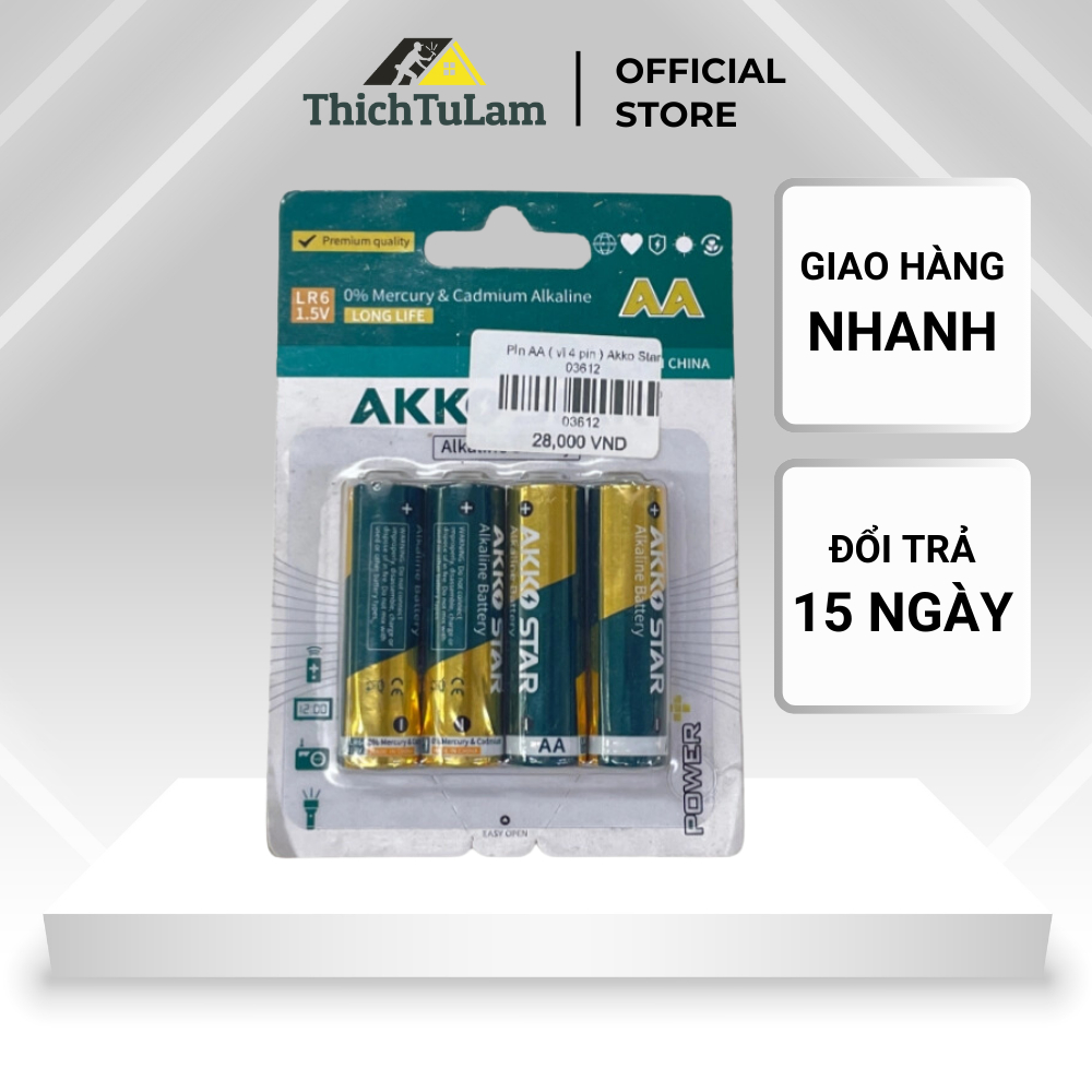 Pin AA và pin AAA (2A -3A) Akko Star sử dụng bền - Hàng chính hãng ...