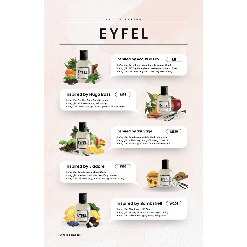 [EYFEL W10 - 50ml - CHÍNH HÃNG] Nước hoa nữ chính hãng EYFEL PARFUM ...