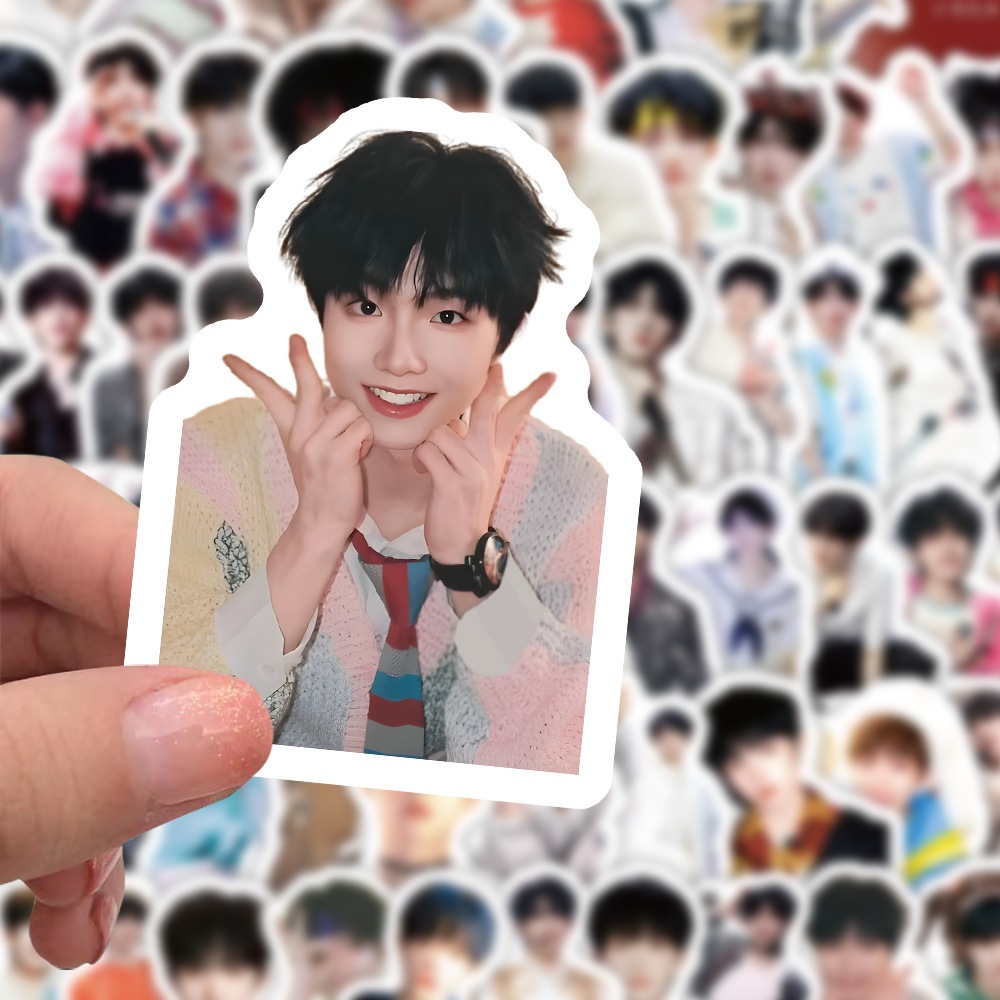 Set 100 sticker Tô Tân Hạo, hình dán TF FAMILY card TF Gia Tộc TF3 TF4 ...