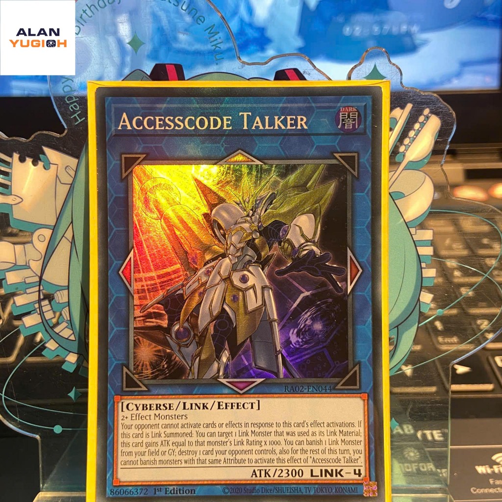 [ Bài Yugioh Chính Hãng ] Accesscode Talker - RA02-EN044 - Super Rare 1st Edition | Shopee Việt Nam