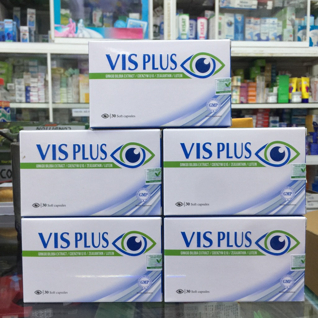Viên uống Vis Plus cung cấp dinh dưỡng cho mắt, tăng cường tuần hoàn ...