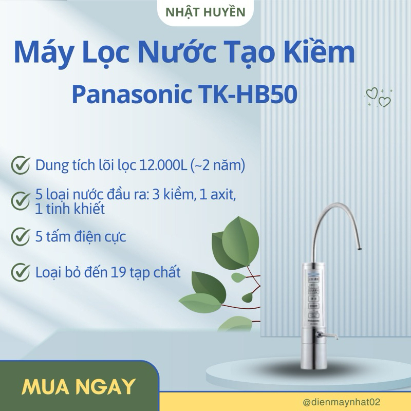 Máy Lọc Nước Tạo Ion Kiềm Nội Địa Nhật Panasonic Dòng Âm Sàn TK-HB50 - Nhật Huyền Điện Máy Nhật ...