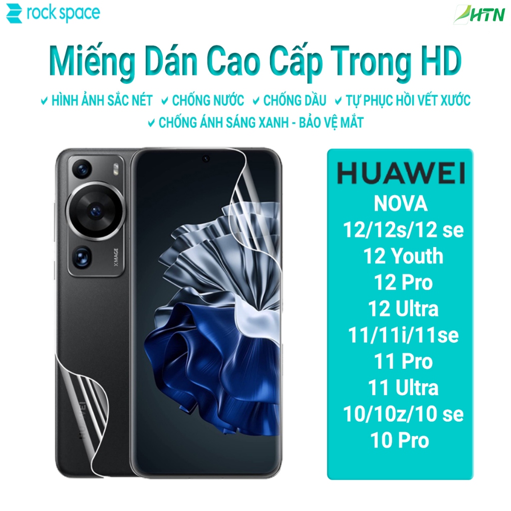 Miếng Dán Hydrogel Trong Suốt Rock Space Huawei Nova 12 Pro / 12s / 12i ...
