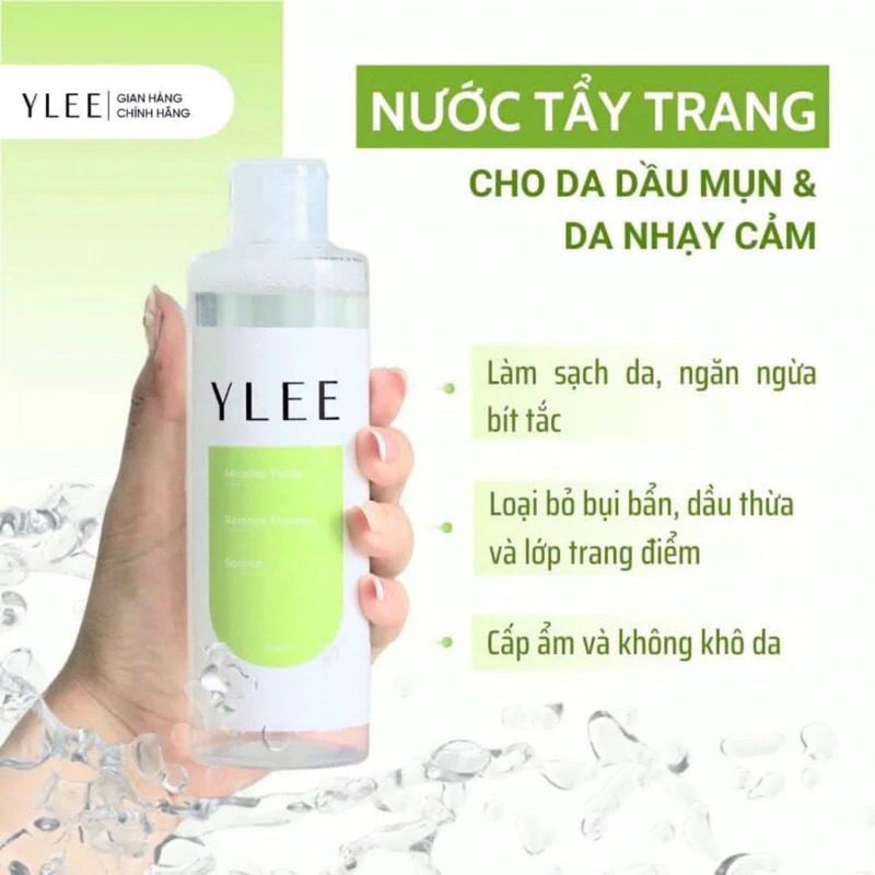 NƯỚC TẨY TRANG YLEE giúp làm sạch da,hỗ trợ giảm mụn và làm dịu da( mua ...