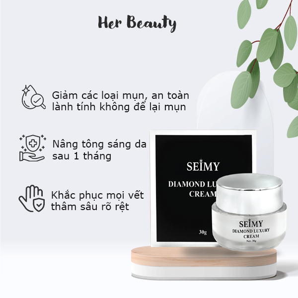Kem dưỡng da mặt nhau thai SEIMY - Diamond Luxury Cream 30g | Shopee ...