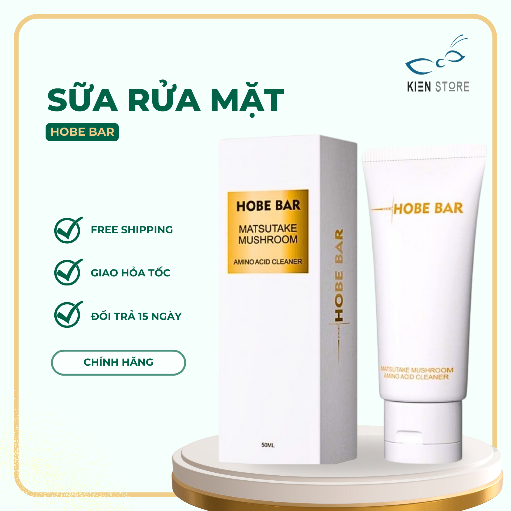 Sữa Rửa Mặt HOBEBAR 50ml Giảm Mụn, Giảm Dầu, Làm Sạch Sâu Trắng Sáng ...